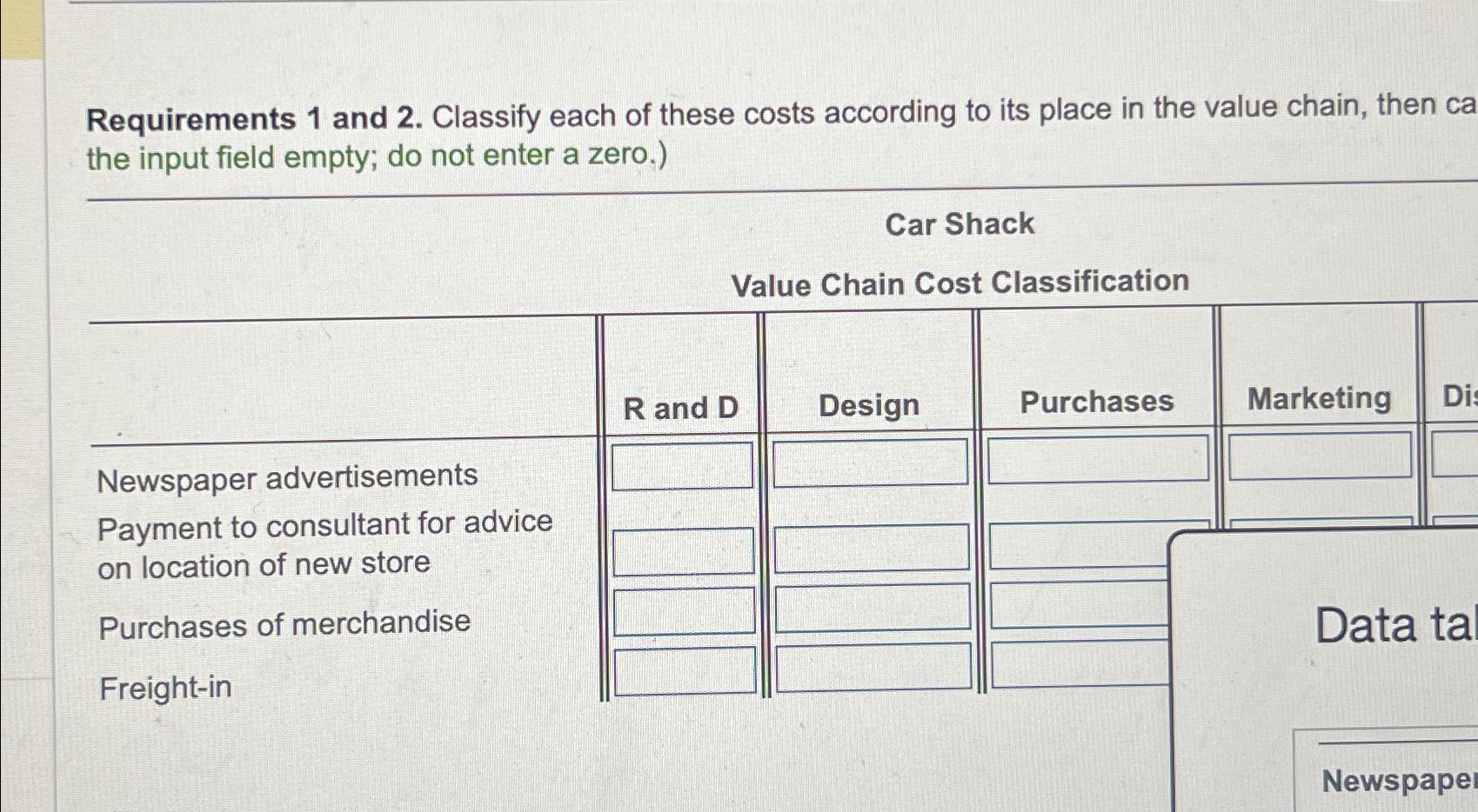 Solved Requirements 1 ﻿and 2. ﻿Classify each of these costs | Chegg.com