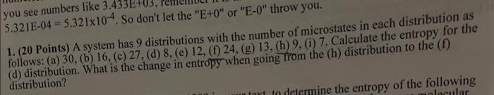 you see numbers like 3.433E+03, Fence " E+0′′ or | Chegg.com