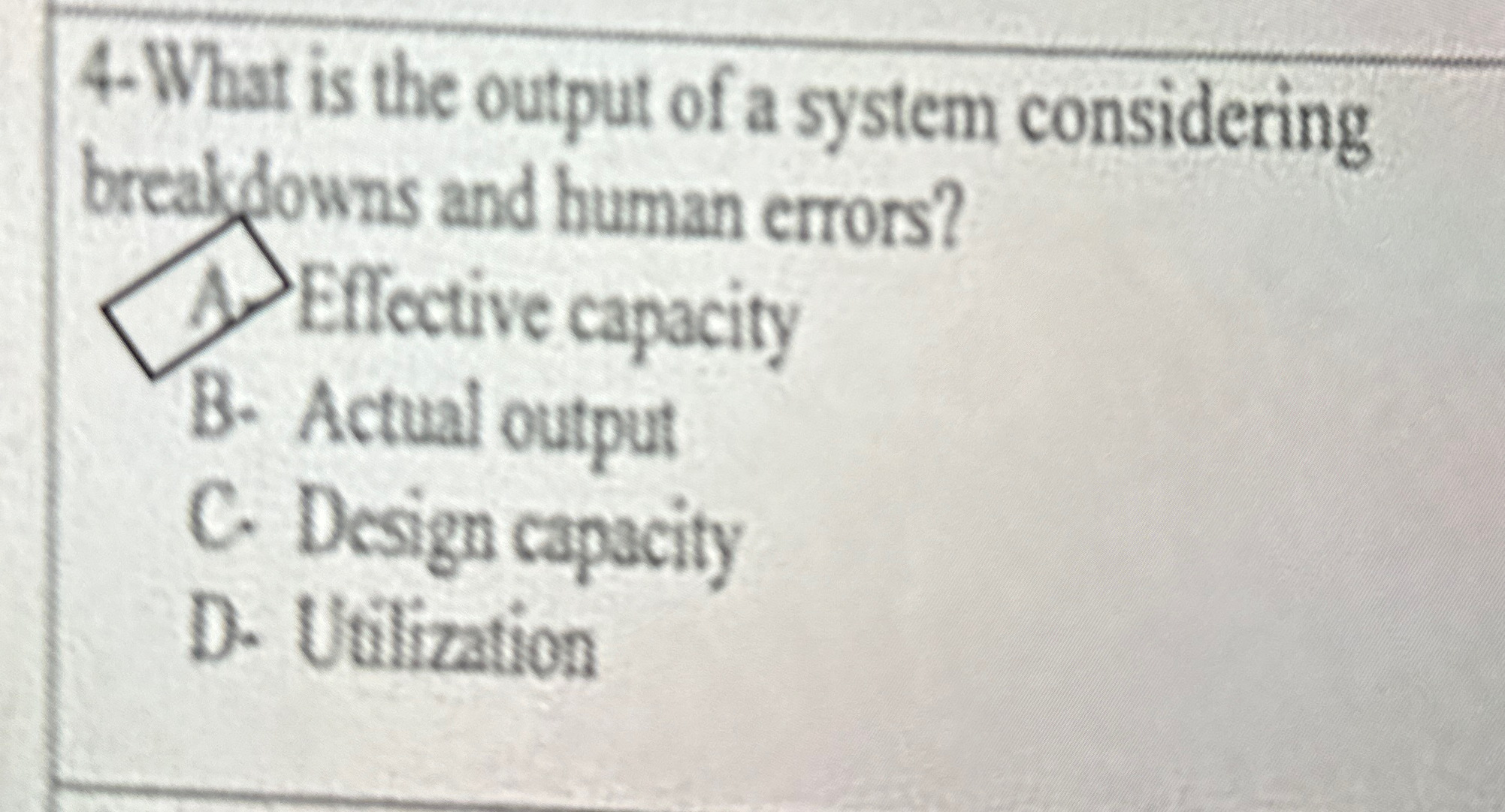 Solved 4-What is the output of a system considering | Chegg.com