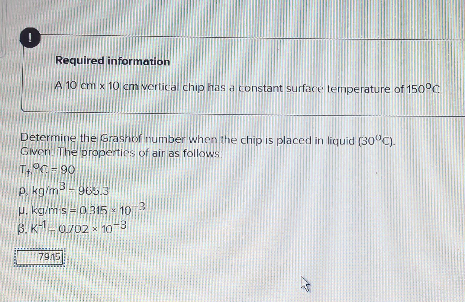 Solved Required information A 10 cm×10 cm vertical chip has | Chegg.com