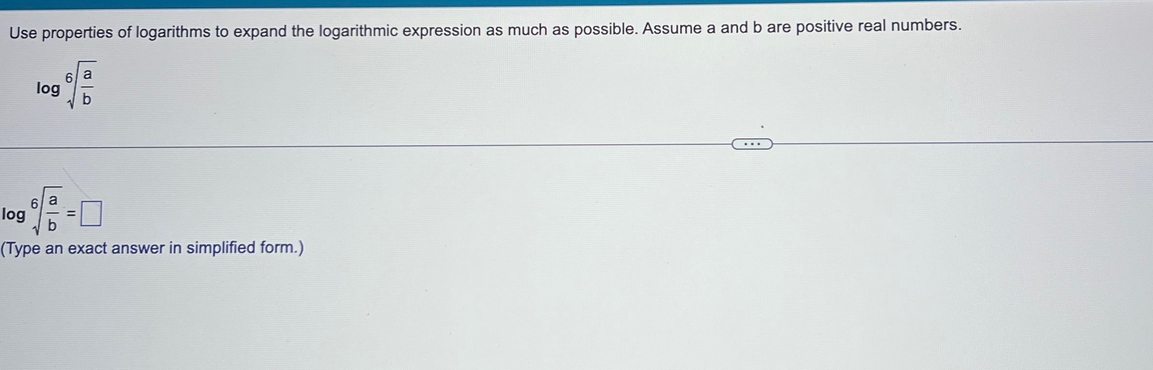 Solved Use properties of logarithms to expand the | Chegg.com