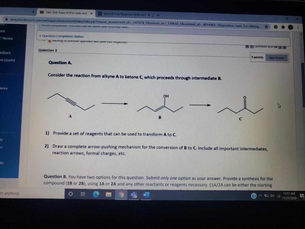 Solved Take Test Exam Ill (For redo and X TE Gam free | Chegg.com