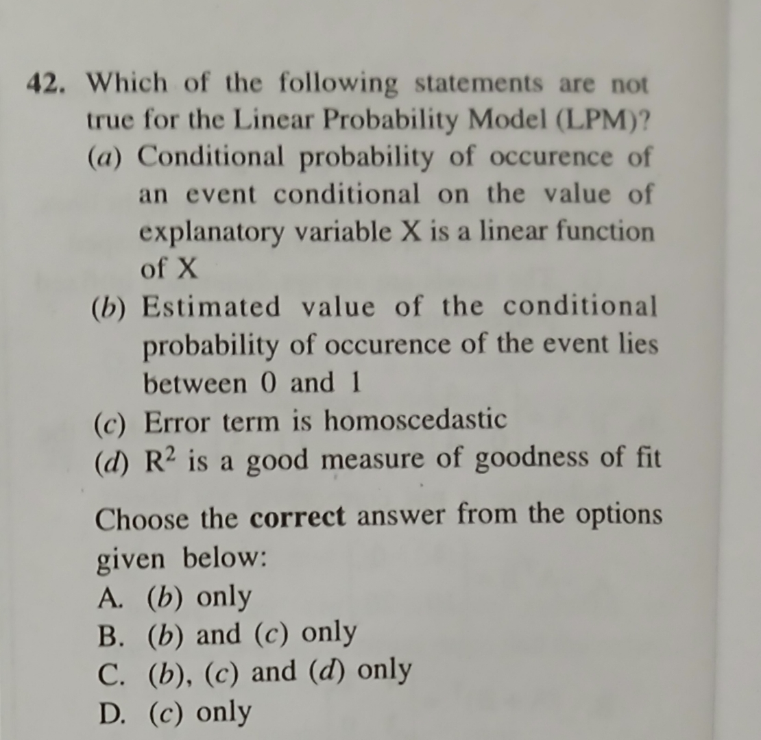 Solved Which of the following statements are not true for | Chegg.com
