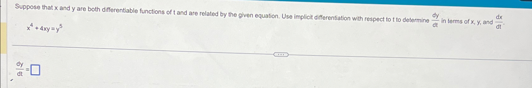 Solved Suppose that x ﻿and y ﻿are both differentiable | Chegg.com