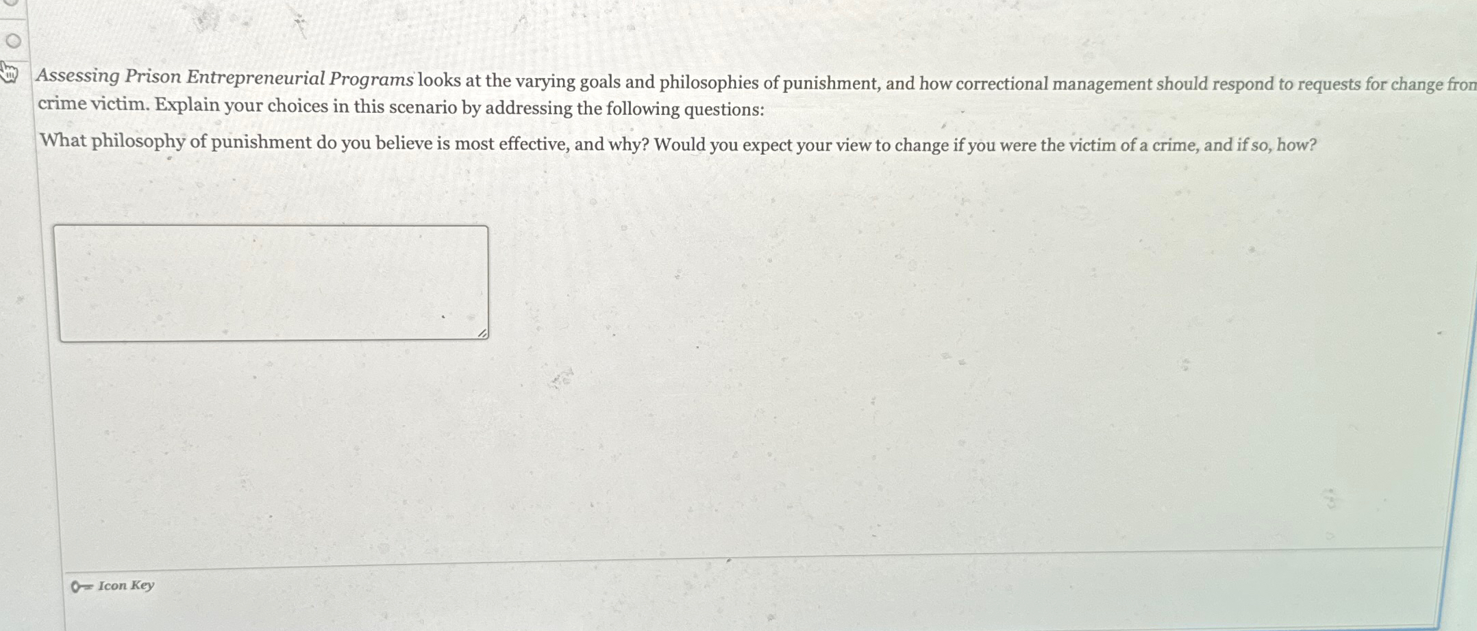 Solved Assessing Prison Entrepreneurial Programs looks at | Chegg.com