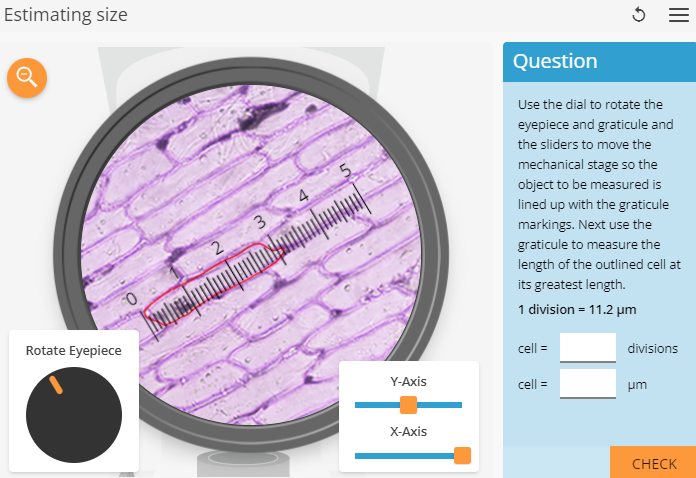 Solved QuestionUse the dial to rotate theeyepiece and | Chegg.com