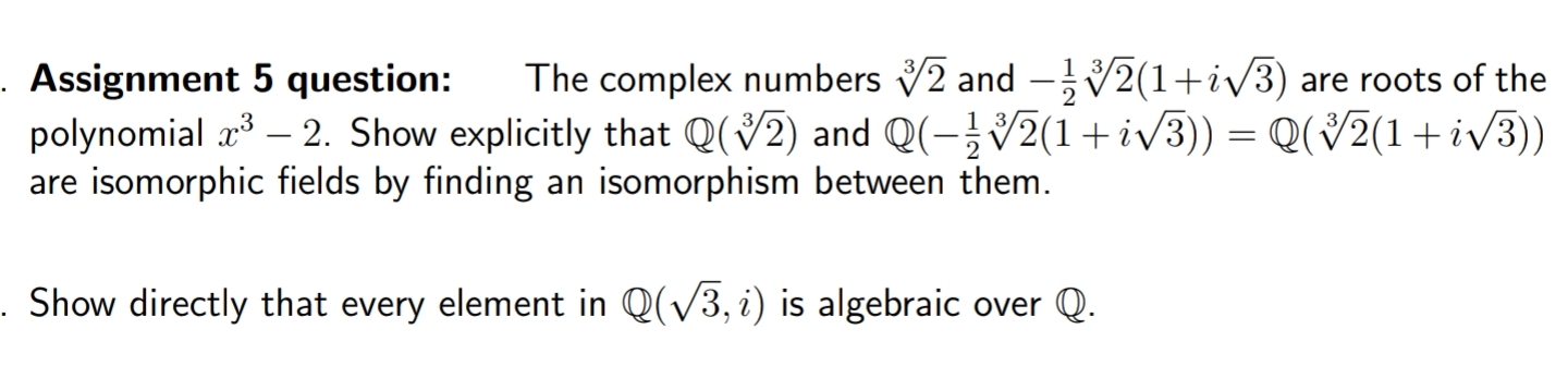 Solved The complex numbers 23 ﻿and -1223(1+i32) ﻿are roots | Chegg.com
