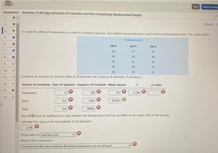 Solved See Questions Exercise 13,09 Algo (Analysis of | Chegg.com