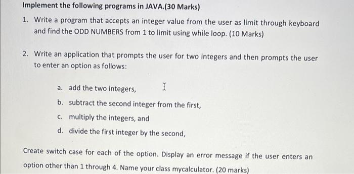 Solved 1. Write a program that accepts an integer value from | Chegg.com
