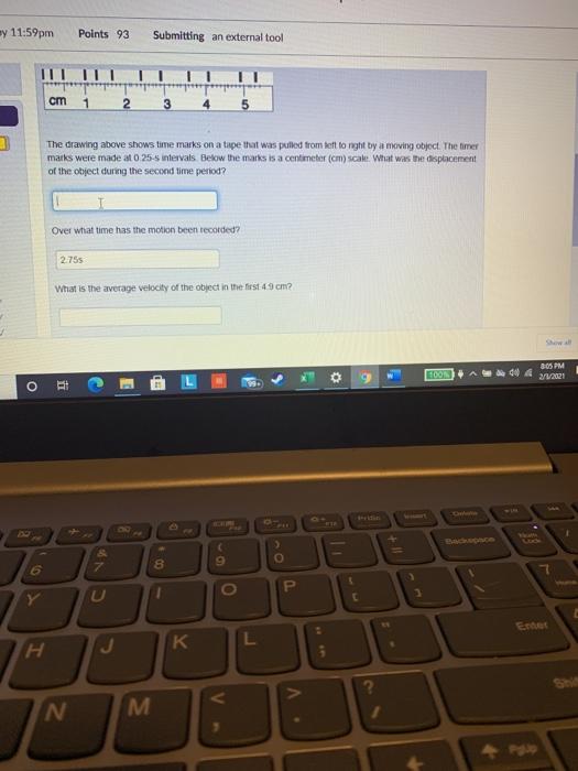 Solved ay 11:59pm Points 93 Submitting an external tool cm 1 | Chegg.com