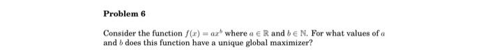 Solved Consider the function f(x)=axb where a∈R and b∈N. For | Chegg.com