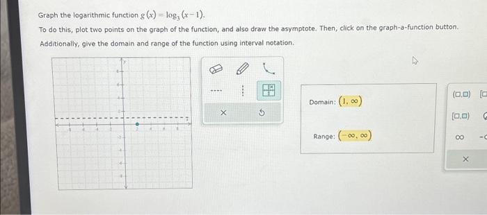 Solved ANSWER ASAP PLEASE Graph the logarithmic function g | Chegg.com