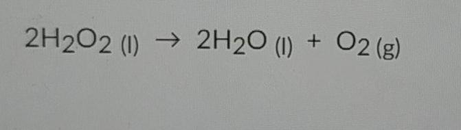 Solved the reaction is of the 1st order in H2O2. sol. at | Chegg.com