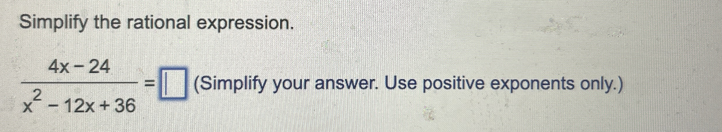 Solved Simplify the rational | Chegg.com