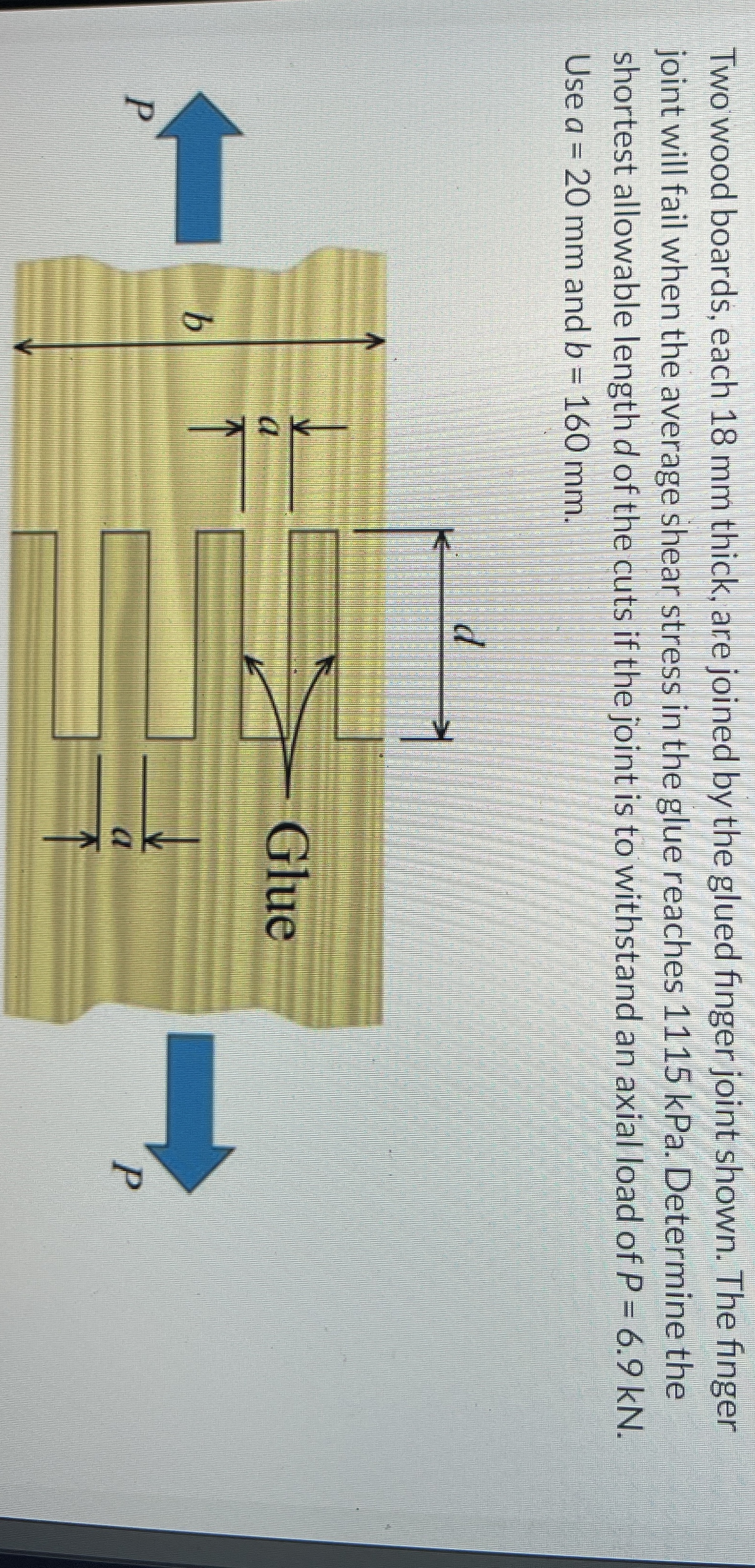 Solved Two wood boards, each 18 ﻿mm thick, are joined by the | Chegg.com