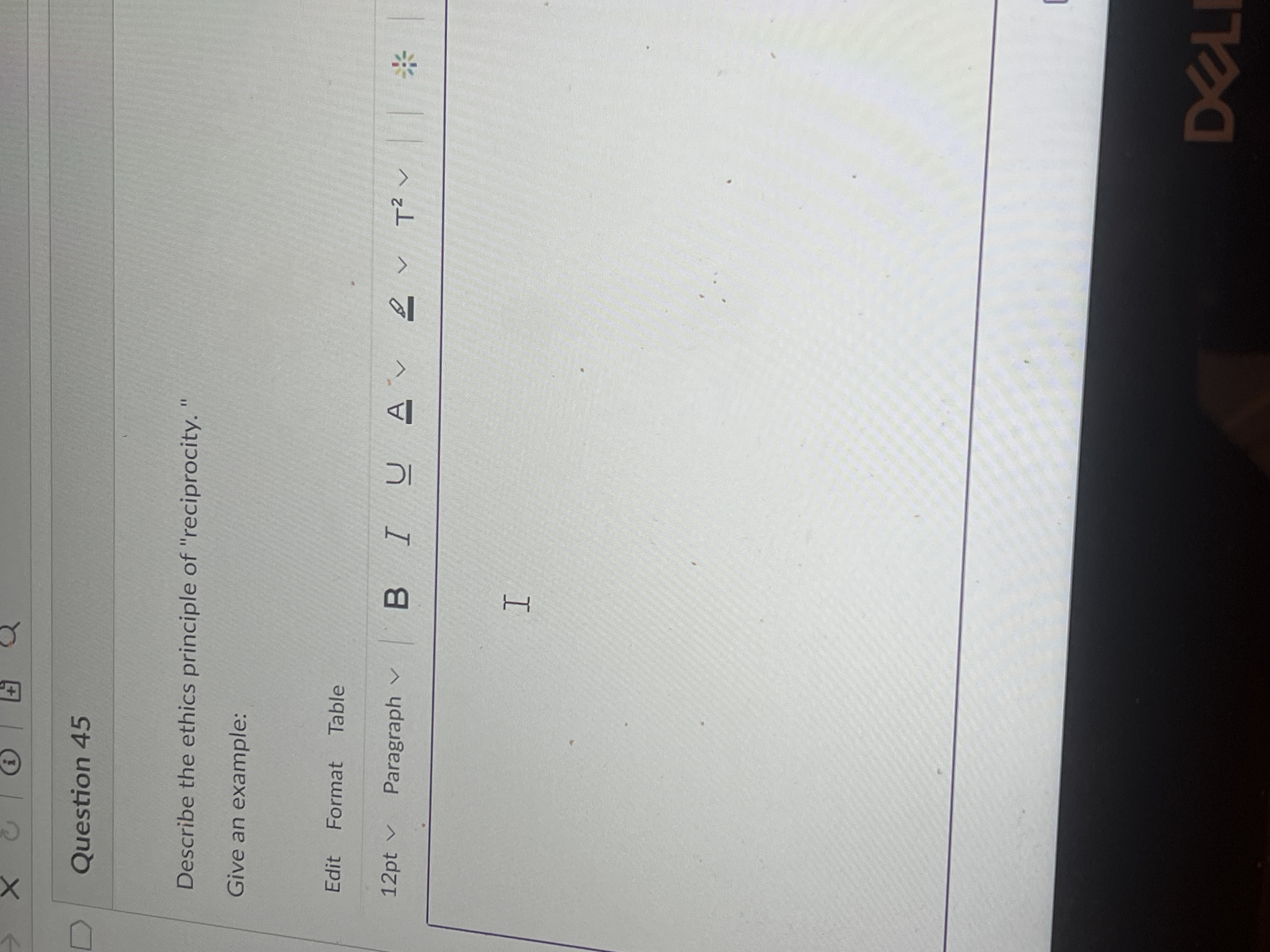 Solved Question 45Describe the ethics principle of | Chegg.com