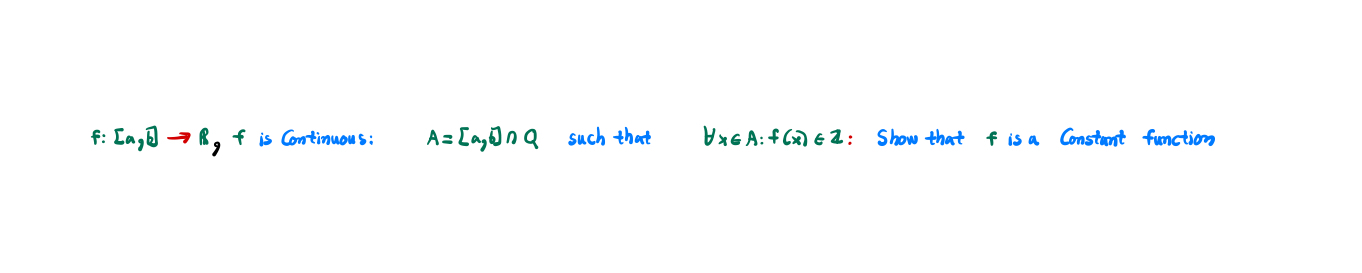 Solved f:[a,b]→R,f ﻿is Continuous: A=[a,b] ﻿intersect Q | Chegg.com