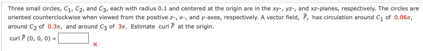Solved Three small circles, C1,C2, ﻿and C3, ﻿each with | Chegg.com