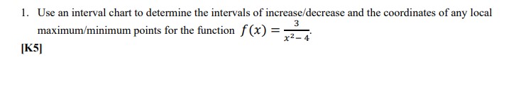 Solved Use an interval chart to determine the intervals of | Chegg.com