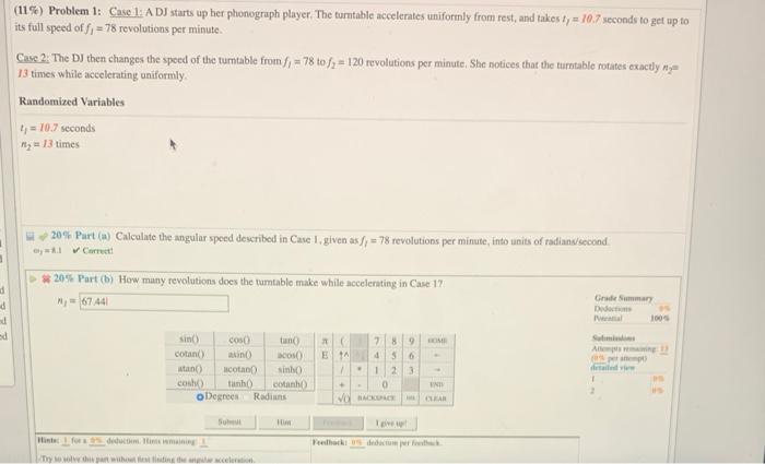 Solved 11\%) Problem 1: Case 1: A DJ starts up her | Chegg.com