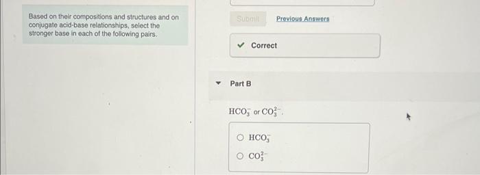 Solved Based on their compositions and structures and on | Chegg.com