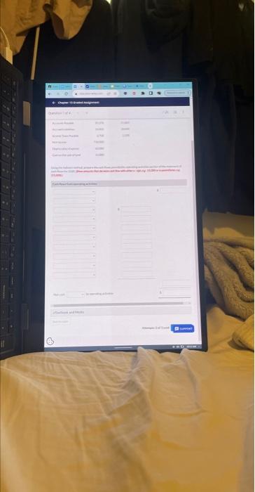 Solved Using the Indirect method, prepare the cash flows | Chegg.com