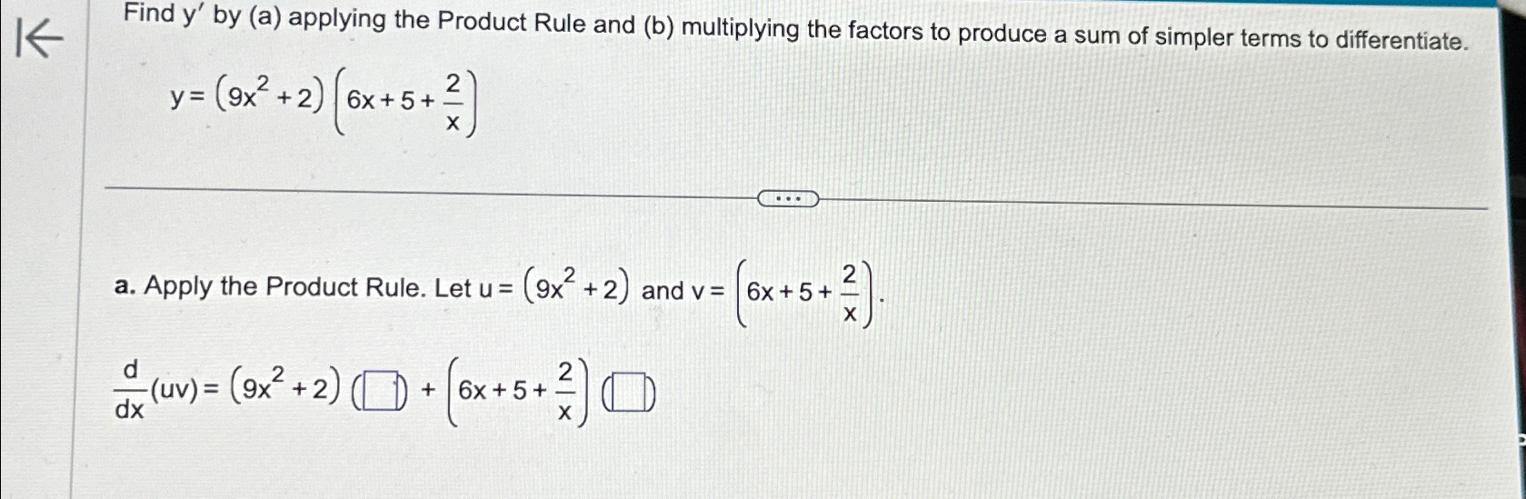 Solved Find y' ﻿by (a) ﻿applying the Product Rule and (b) | Chegg.com
