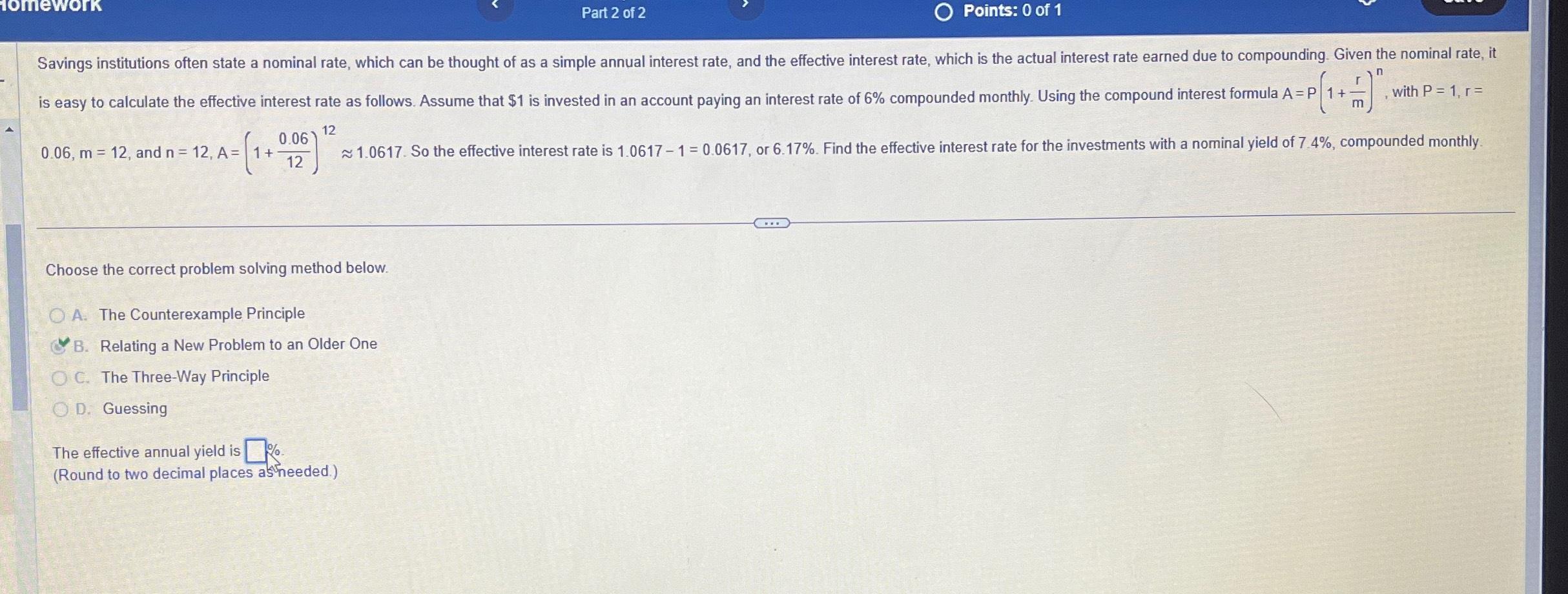 Solved Part 2 ﻿of 2Points: 0 ﻿of 1Choose the correct problem | Chegg.com