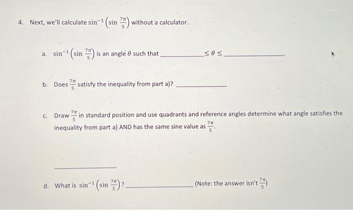 Solved Next, we'll calculate \\( \\sin ^{-1}\\left(\\sin | Chegg.com
