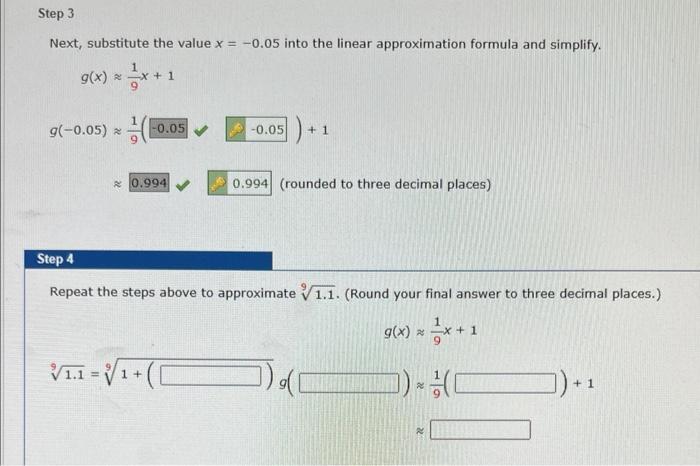 Solved Find the linear approximation of the function | Chegg.com