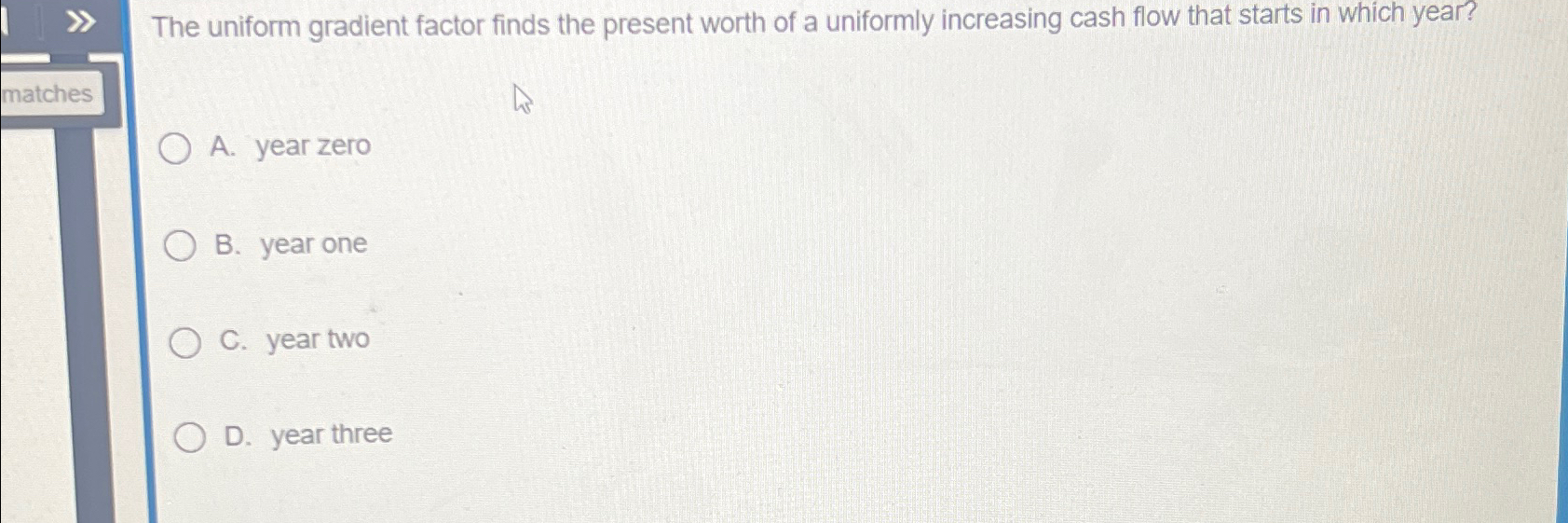 Solved The uniform gradient factor finds the present worth | Chegg.com