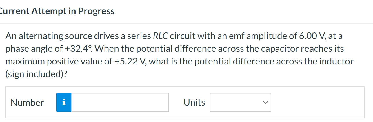 Solved Current Attempt in ProgressAn alternating source | Chegg.com