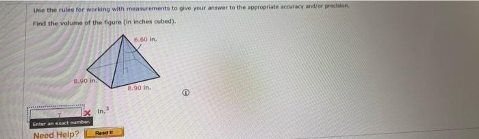 Solved Uee the fules for working with measurements to give | Chegg.com