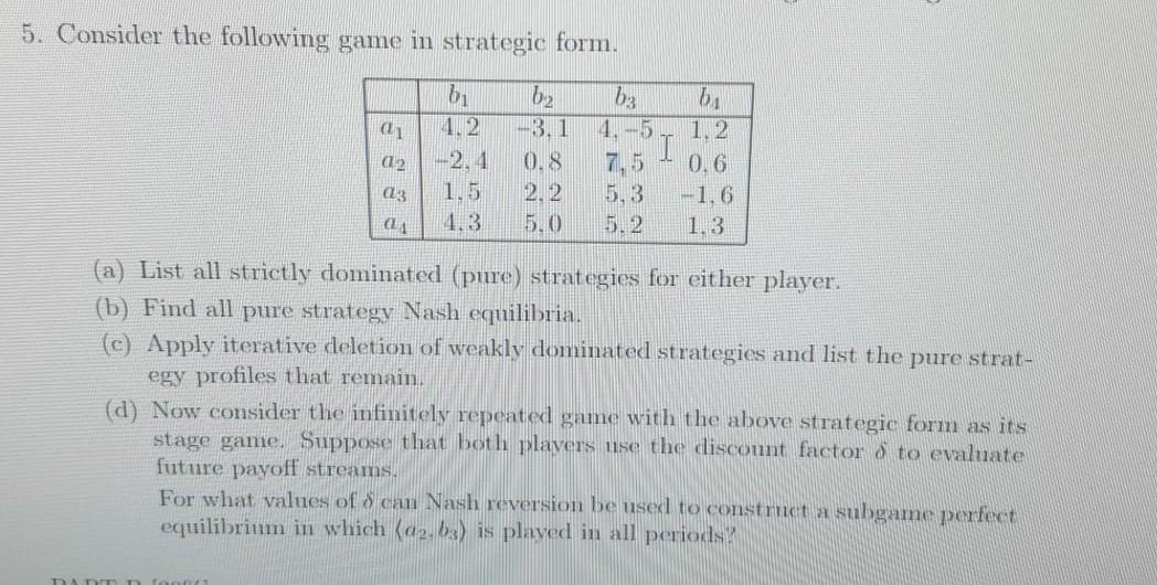 Solved 5a and 5d please this question is on | Chegg.com