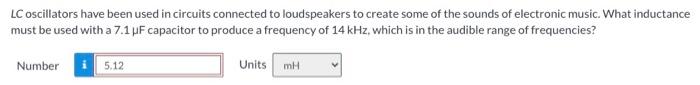 Solved LC oscillators have been used in circuits connected | Chegg.com
