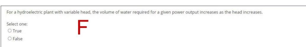 Solved For A Hydroelectric Plant With Variable Head The