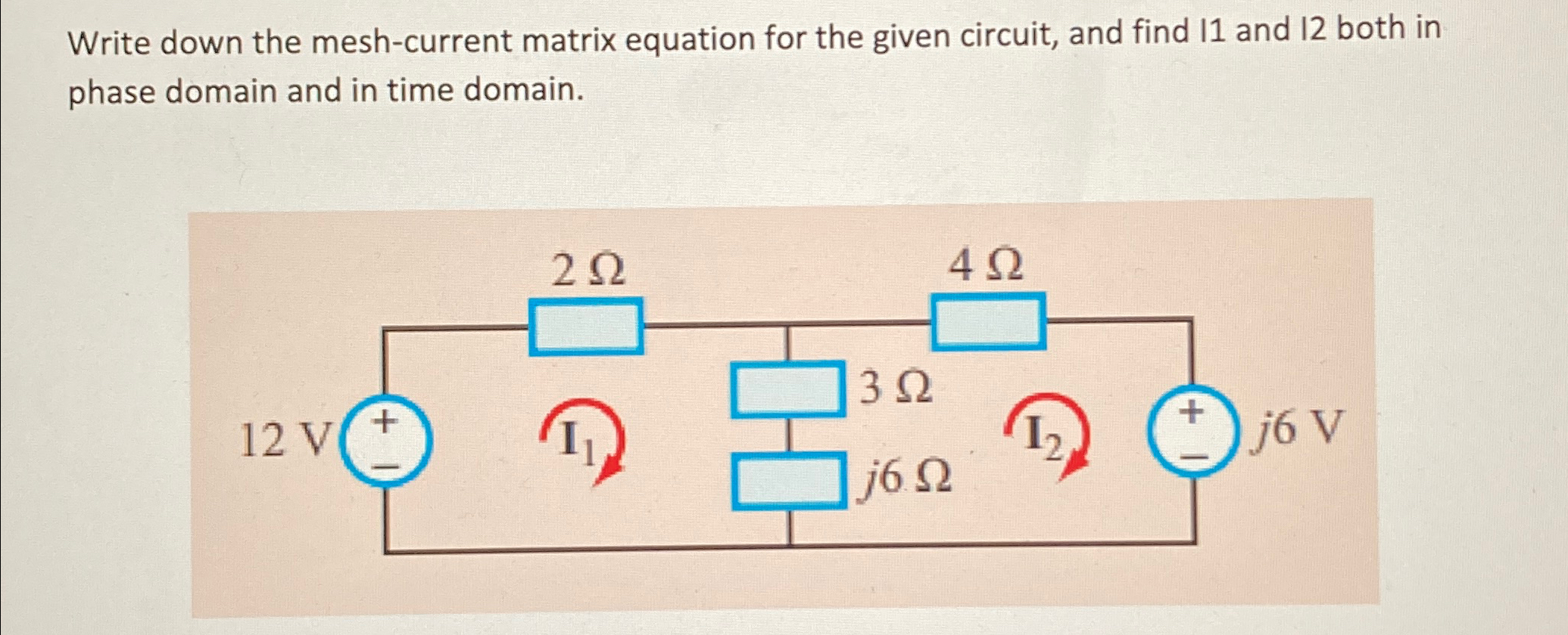 Solved Write down the mesh-current matrix equation for the | Chegg.com