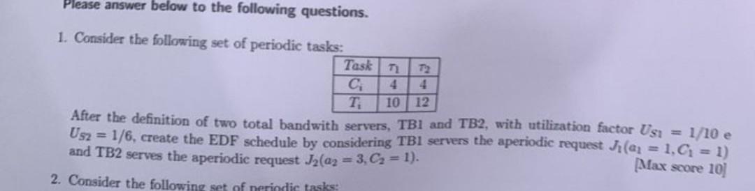 Solved Please answer below to the following questions. 1. | Chegg.com
