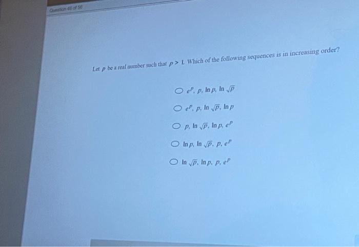 Solved Let ρ be a real number such that ρ>L. Which of the | Chegg.com