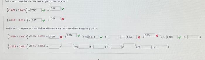 Solved Write each complex number in complex polar notation: | Chegg.com