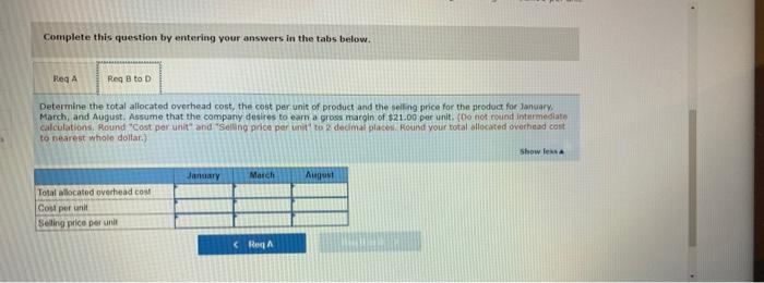 Solved Check Problem 12-18A (Algo) Allocation to accomplish | Chegg.com