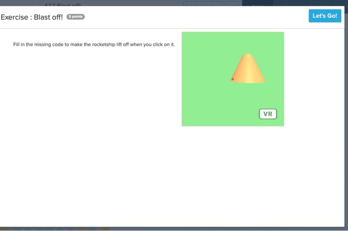 Solved Exercise : Blast off! Spoints Let's Go! Fill in the | Chegg.com