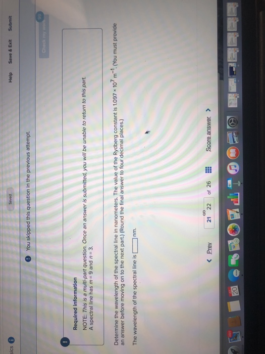 Solved sics Seved Help Save & Exit Submit You skipped this | Chegg.com