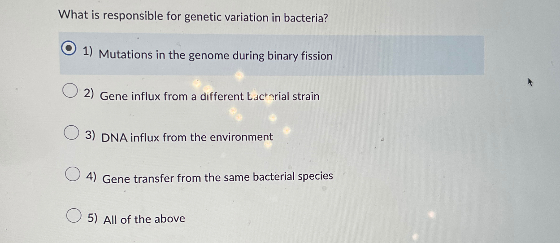 Solved What is responsible for genetic variation in | Chegg.com