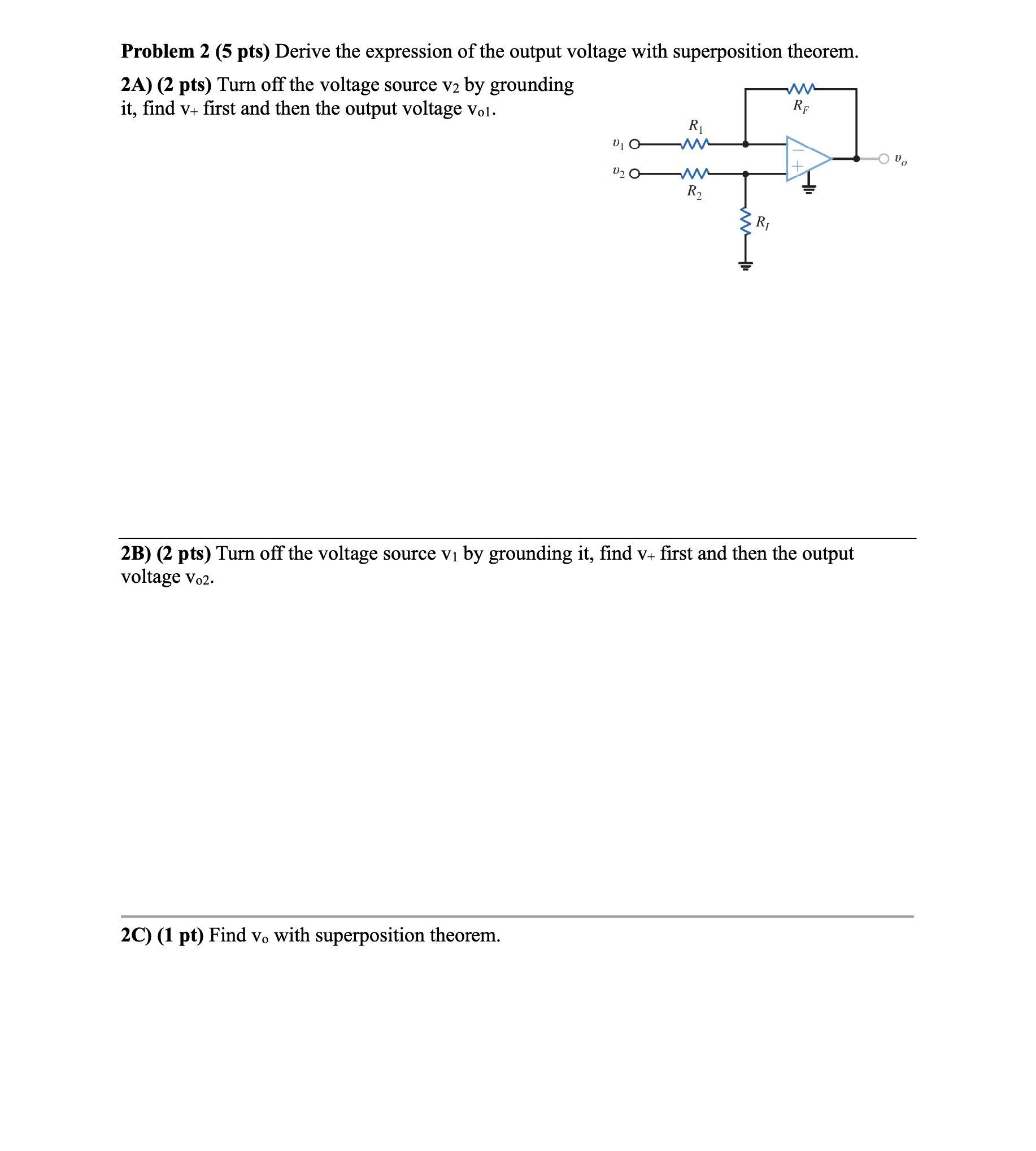 Solved Problem 2 (5 pts) Derive the expression of the | Chegg.com Solved Problem 2 (5 pts) Derive the expression of the | Chegg.com