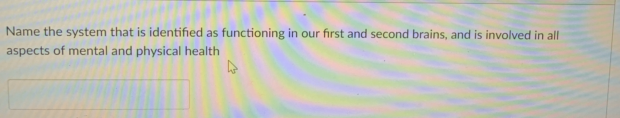 Solved Name the system that is identified as functioning in | Chegg.com