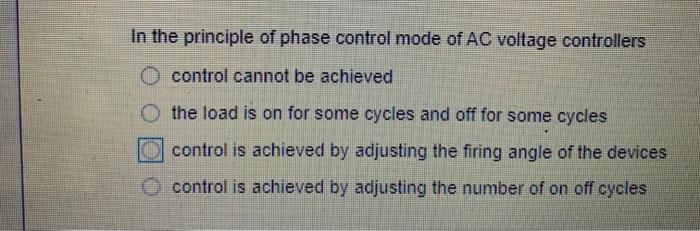 Solved In the principle of phase control mode of AC voltage | Chegg.com