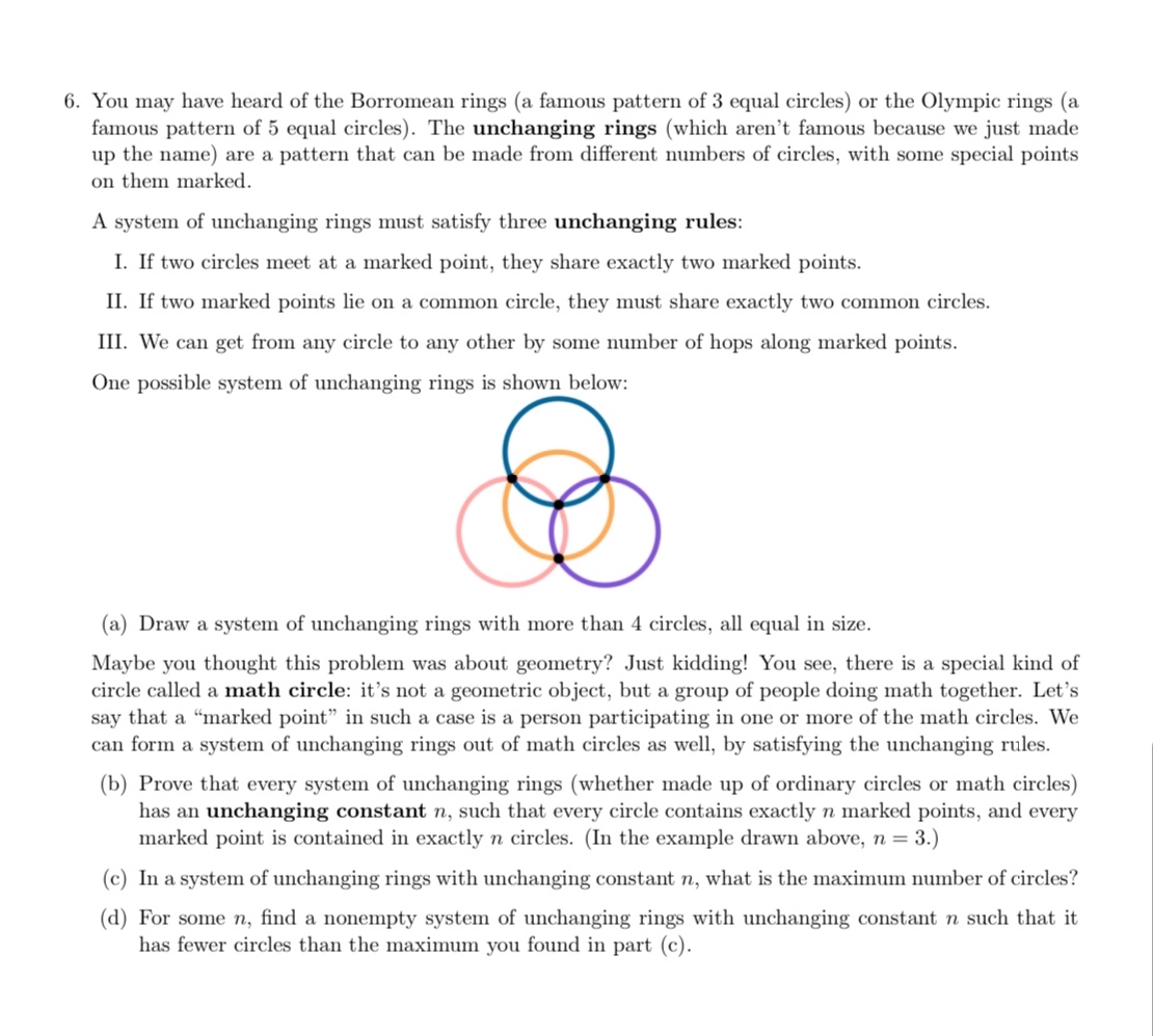 Solved You may have heard of the Borromean rings (a famous | Chegg.com