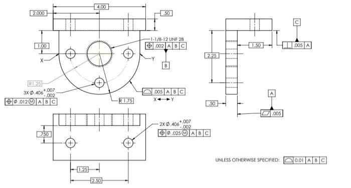 Solved desing this on solidwork and show step by step how it | Chegg.com
