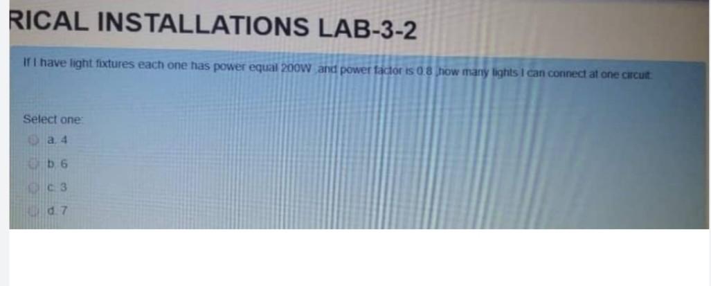 Solved RICAL INSTALLATIONS LAB-3-2 If I have light fixtures | Chegg.com